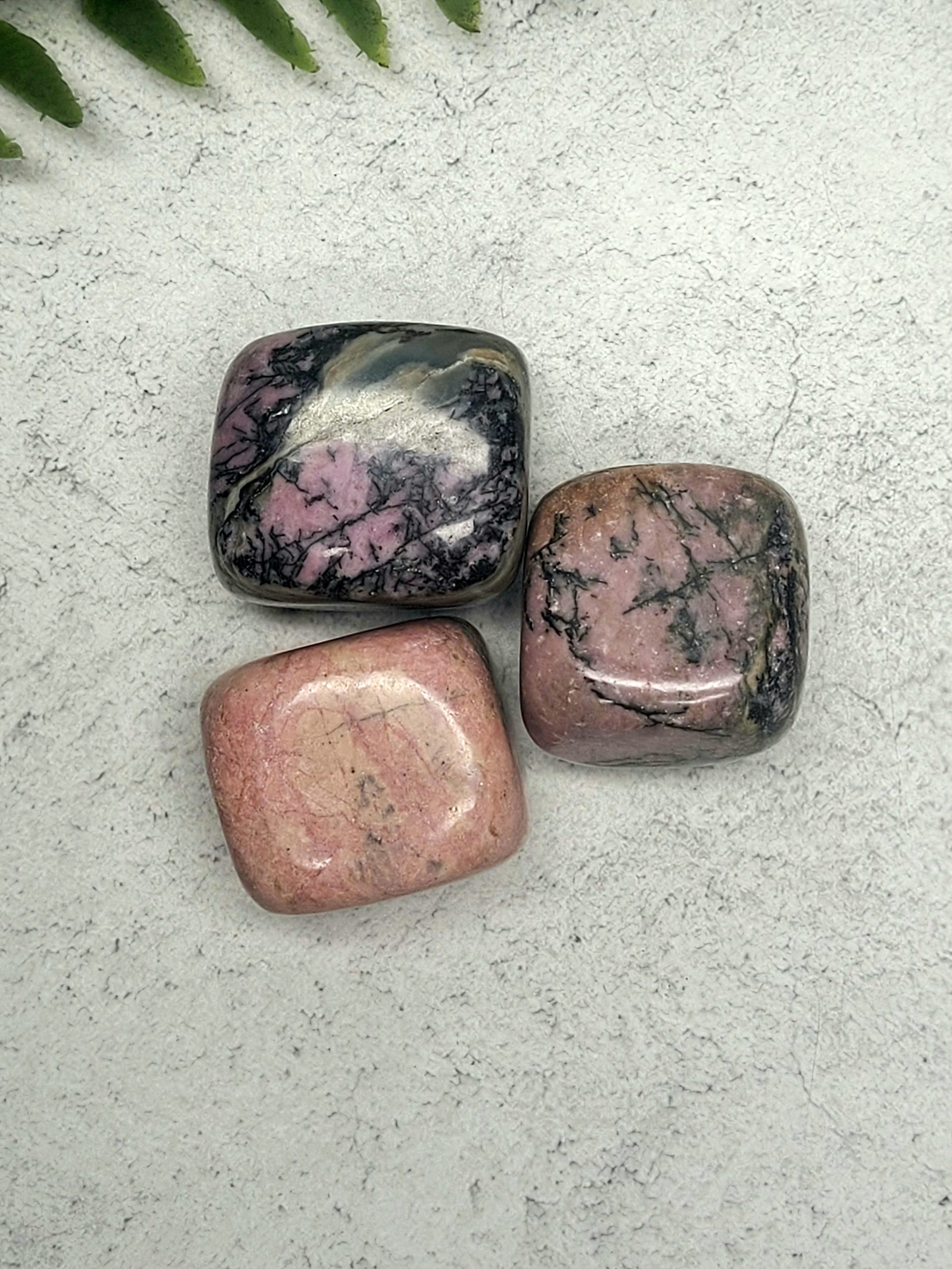 Rhodonite Tumble Stone — Starseed Crystal | Online Crystal & Wellness Shop